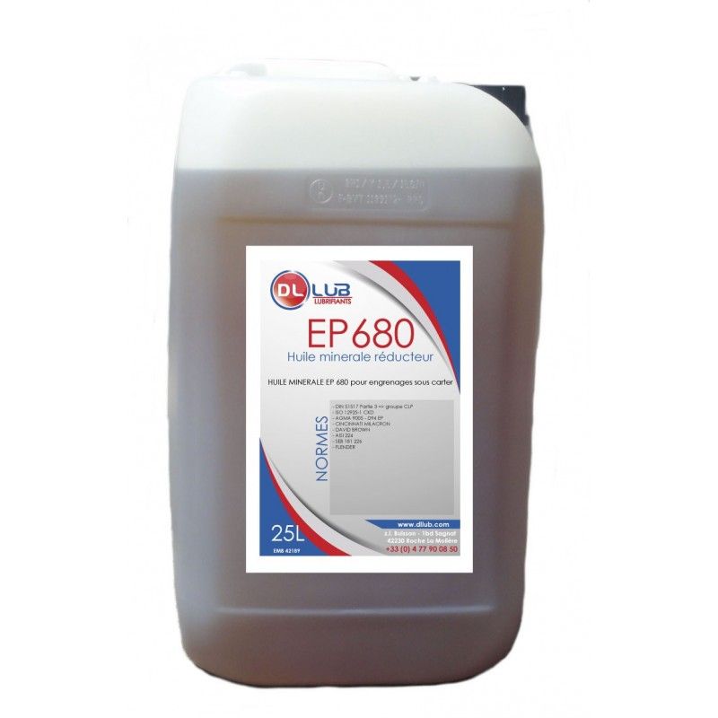 Huile minérale EP 680 pour engrenages sous carter