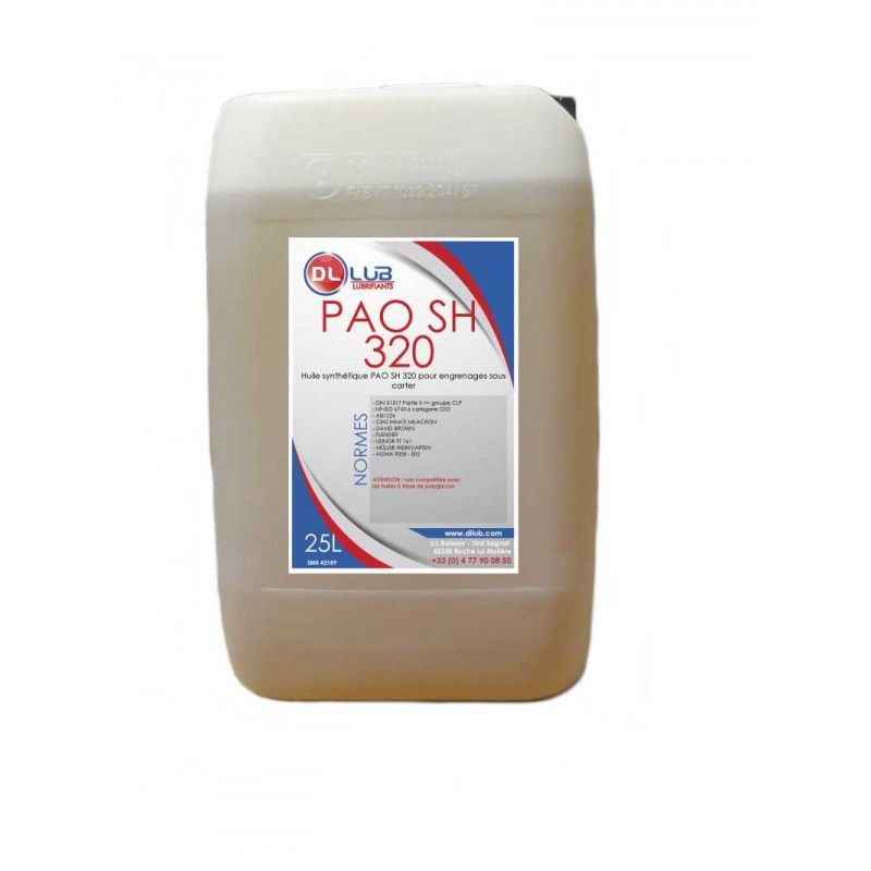 HUILE SYNTHÉTIQUE RÉDUCTEUR PAO SH 320 : huile maintenance